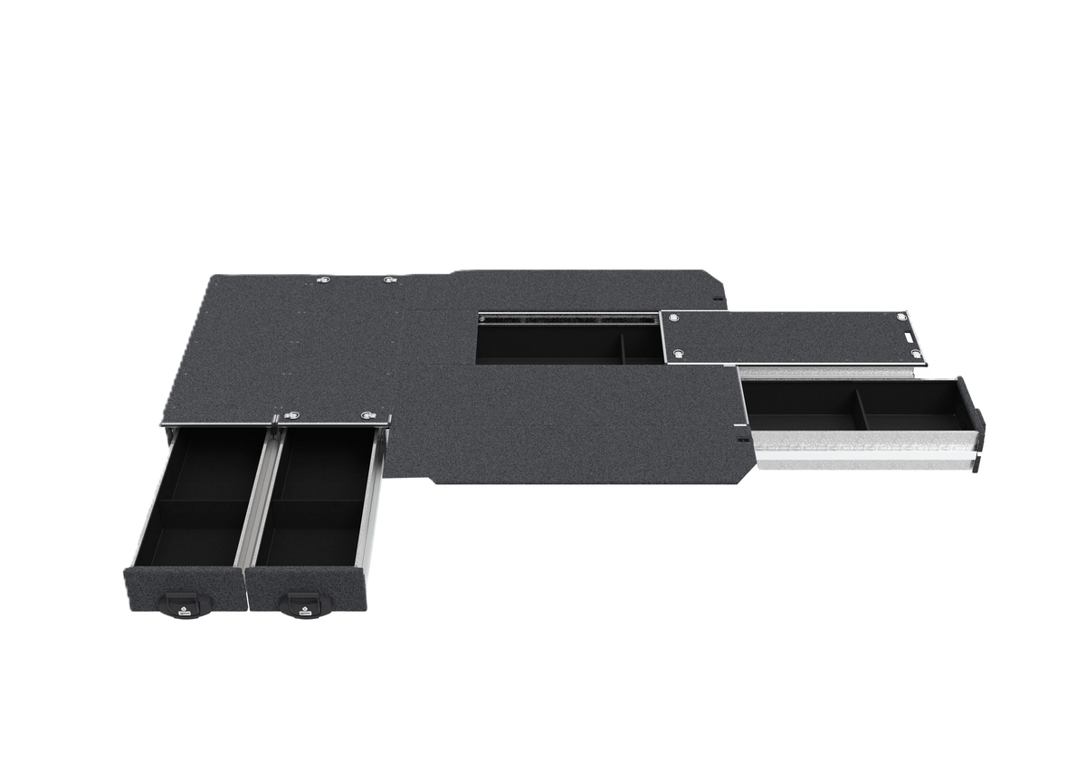 Toyota Hiace (2019-2025) Full Van 4WD Interiors Fixed Floor Side Drawe ...